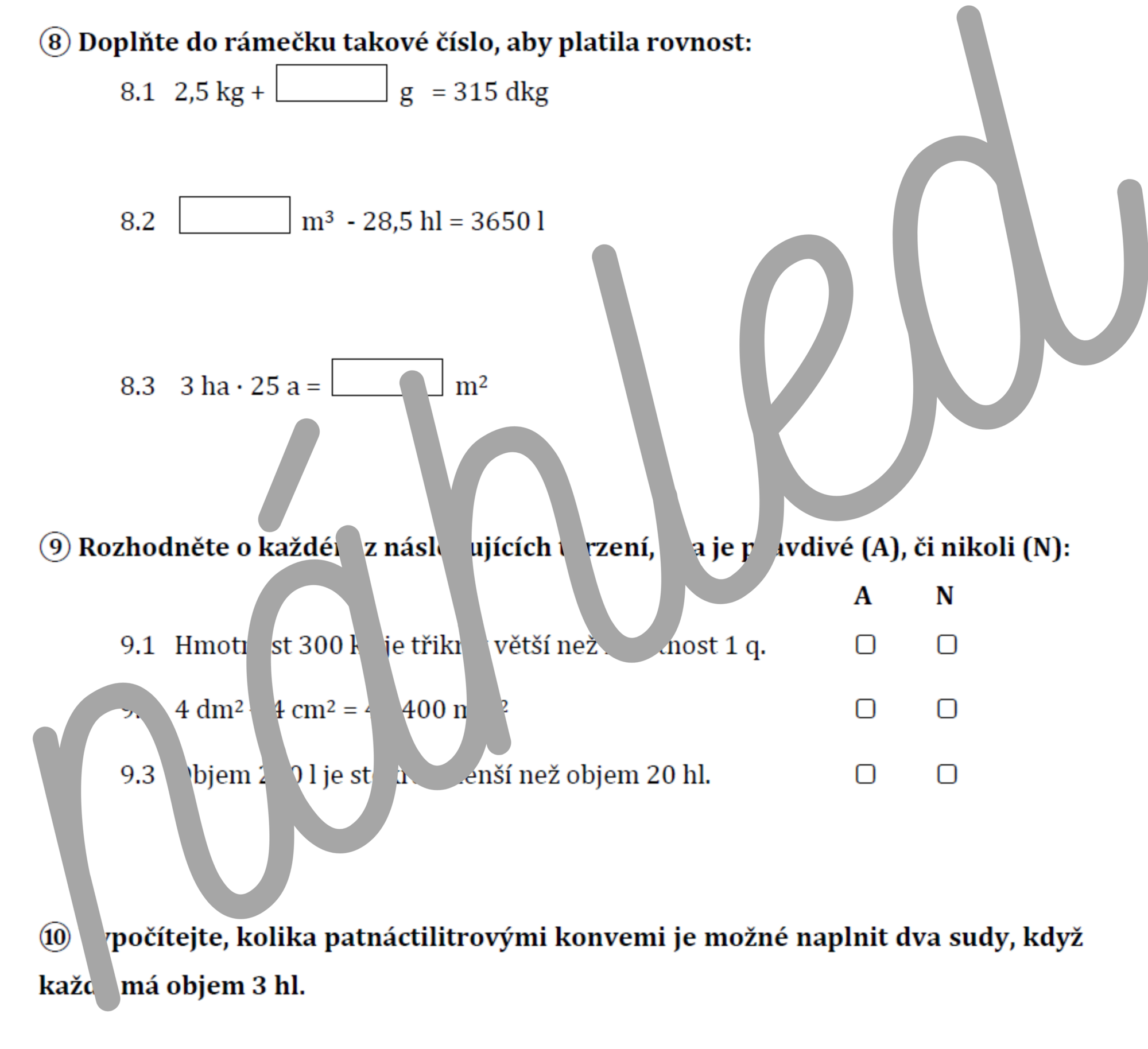 Převody jednotek - Fyzika | UčiteléUčitelům.cz